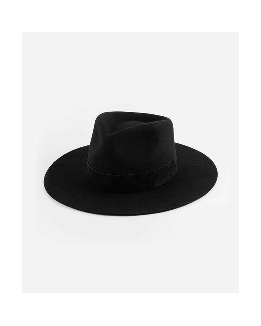 Gigi Pip Miller Classic Fedora Hat in Black | Lyst