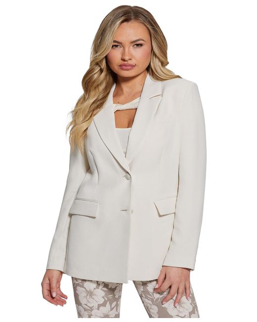 Guess Desiree Blazer in White | Lyst