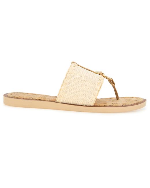Kenneth Cole Sabriya Slide Flat Sandals in White | Lyst