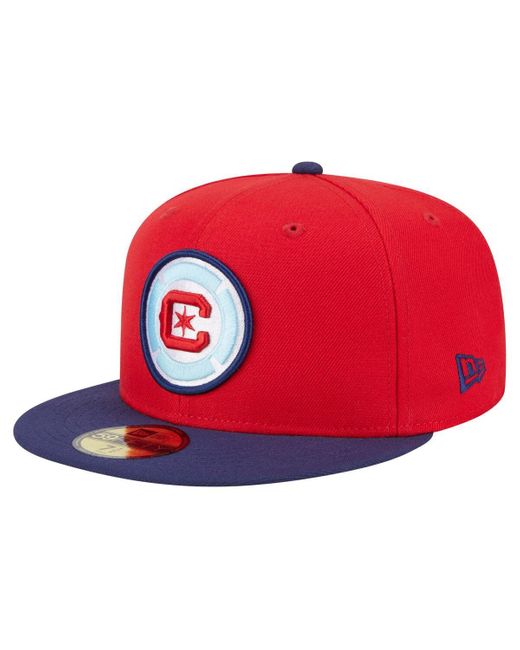 KTZ Chicago Fire 2025 Kickoff 59fifty Fitted Hat in Red for Men | Lyst