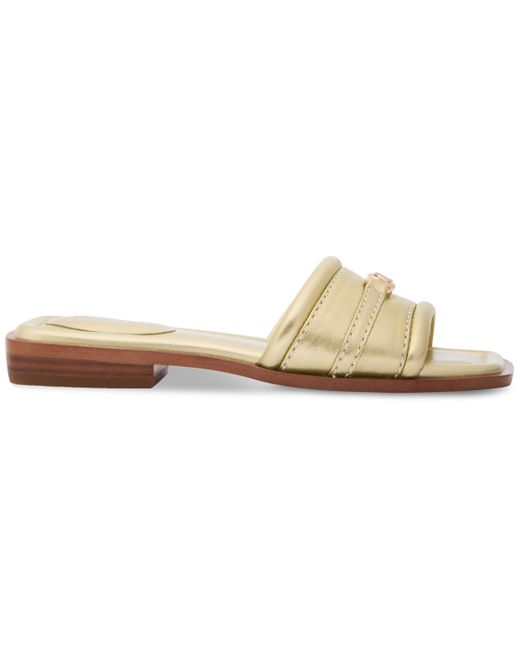 Michael Kors Michael Mandy Slide Sandals in White | Lyst