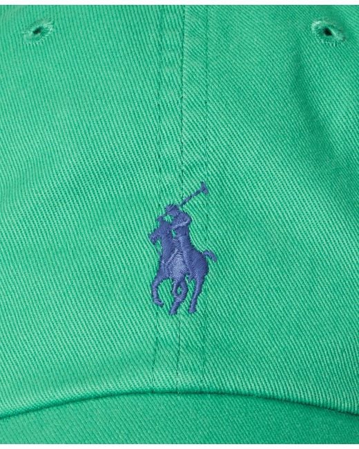 Polo Ralph Lauren Classic Chino Cap in Green | Lyst