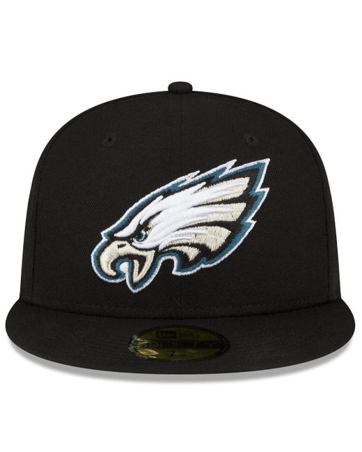 KTZ Philadelphia Eagles Super Bowl Lix Champions Side Patch 59fifty Fitted Hat in Black for Men ...