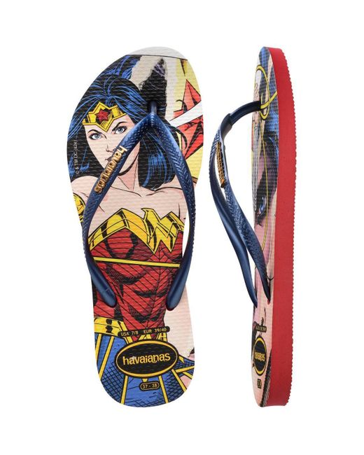 Havaianas Slim Wonder Woman Slip On Sandals | Lyst