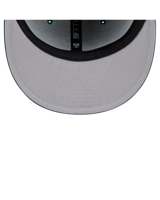 KTZ Milwaukee Bucks Throwback Pennant 59fifty Fitted Hat in Green for ...