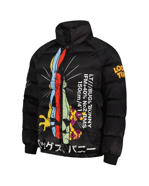 FREEZE MAX Looney Tunes Bugs Bunny Raglan Full-zip Puffer Jacket in ...