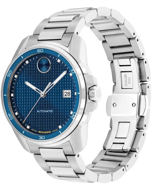 Movado Bold Verso Swiss Automatic Stainless-steel Watch in Blue for Men ...
