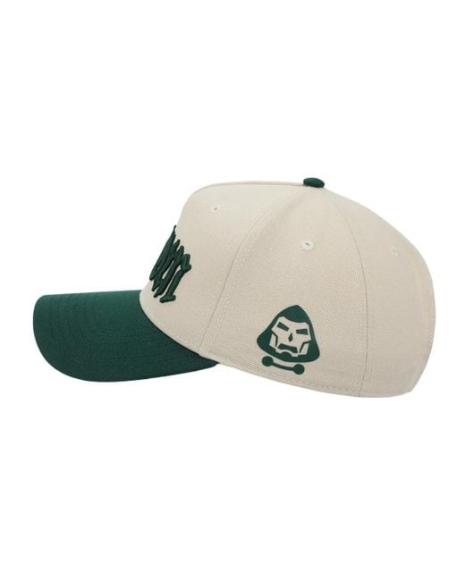 Marvel Universe Dr. Doom Off-white & Green A-frame Snapback Hat for Men ...