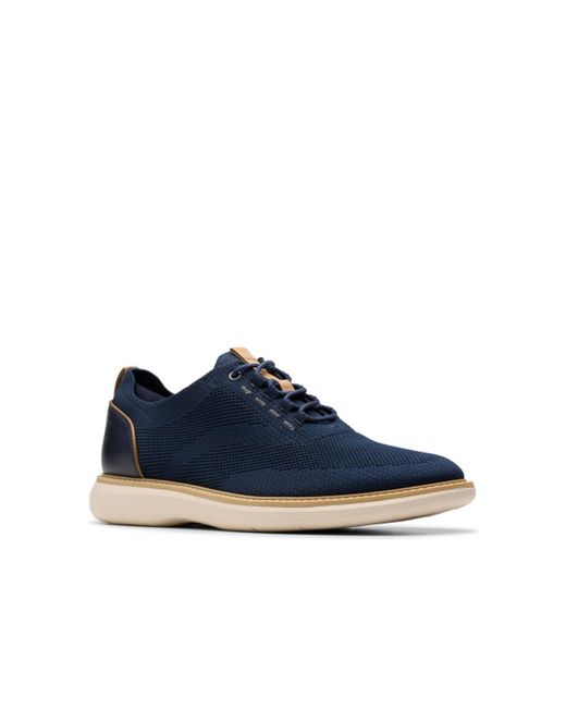 Clarks Collection Brantin Knit Shoes in Blue for Men | Lyst