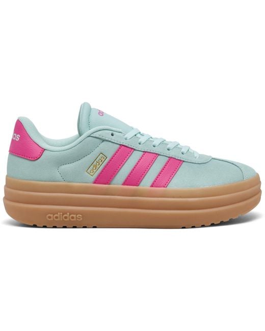 adidas Vl Court Bold Platform Casual Sneakers From Finish Line in Blue ...
