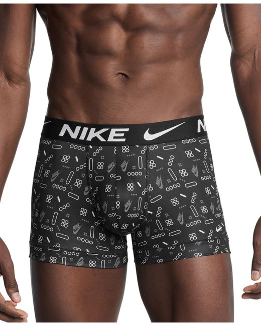 Nike 3-pack Dri-fit Essential Micro Trunk in Black for Men | Lyst