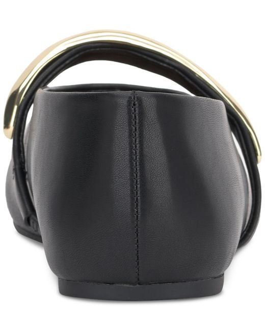 INC International Concepts Rahmi Mary Jane Flats in Black | Lyst