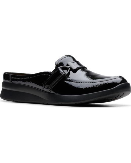 Clarks Ellowyn Amelia Slip-on Mules in Black | Lyst