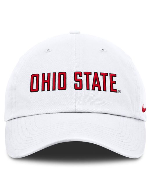 Nike Ohio State Buckeyes Core Club Mascot Wordmark Adjustable Hat in ...