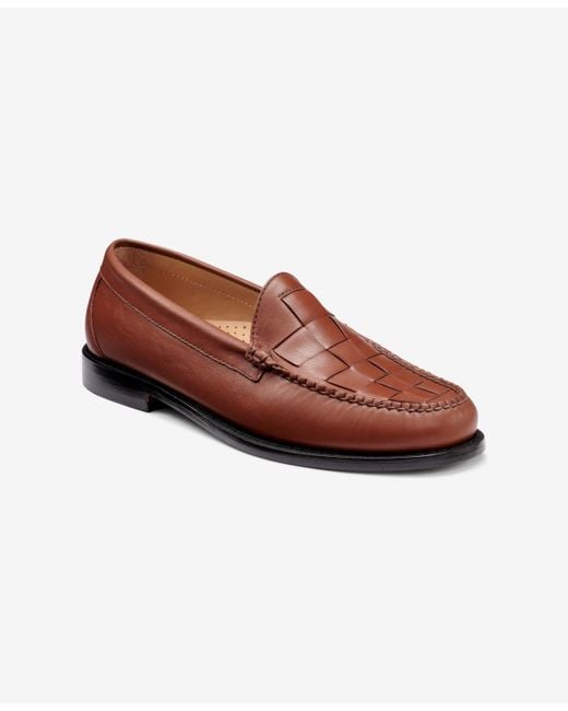 G.H. Bass & Co. Larson Woven Weejuns Loafer in Brown for Men | Lyst