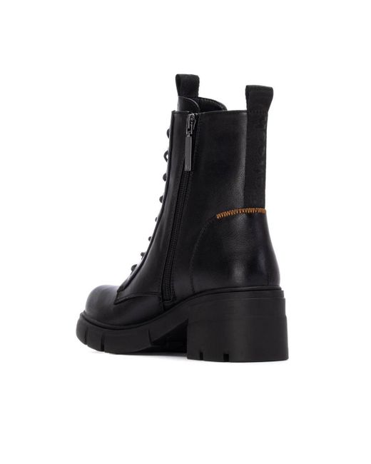 Xti Block Heel Combat Booties Refresh Collection By in Black | Lyst