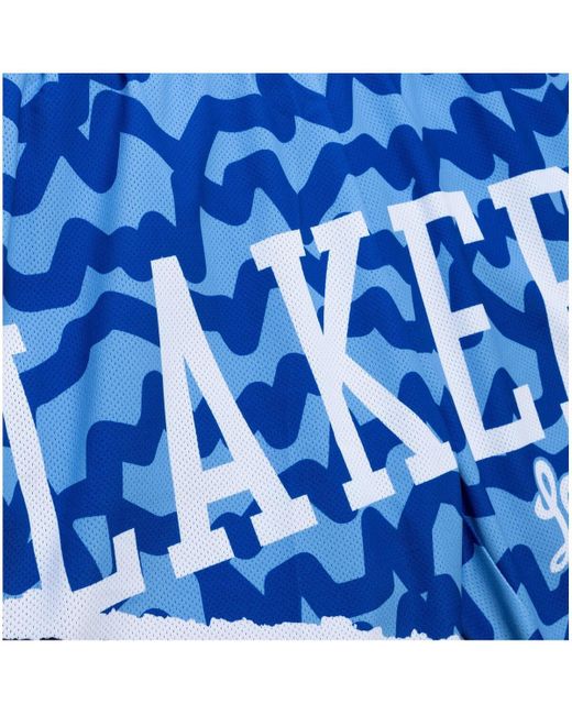 Mitchell & Ness Royal/powder Blue Los Angeles Lakers Jumbotron 2.0 ...