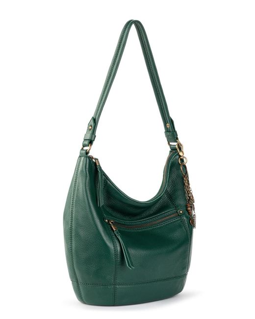 The Sak Sequoia Leather Hobo Bag in Green | Lyst