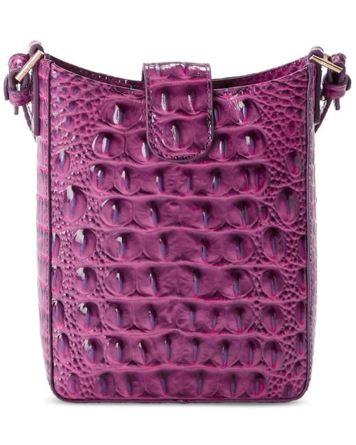 Brahmin Marley Melbourne Mini Leather Crossbody Bag in Purple | Lyst