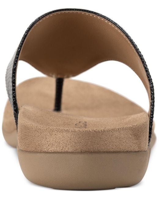 Style & Co. Riioo Comfort Thong Flat Sandals in Pink | Lyst