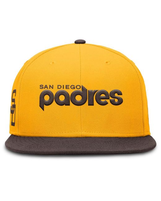 Nike San Diego Padres True Performance Fitted Hat in Yellow for Men | Lyst
