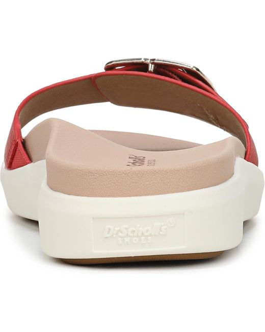 Dr. Scholls All Right Round Toe Slide Sandals in Pink | Lyst