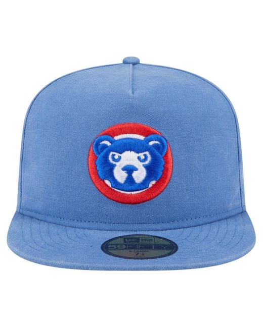 KTZ Chicago Cubs Championship Side Flag A-frame 59fifty Fitted Hat in ...