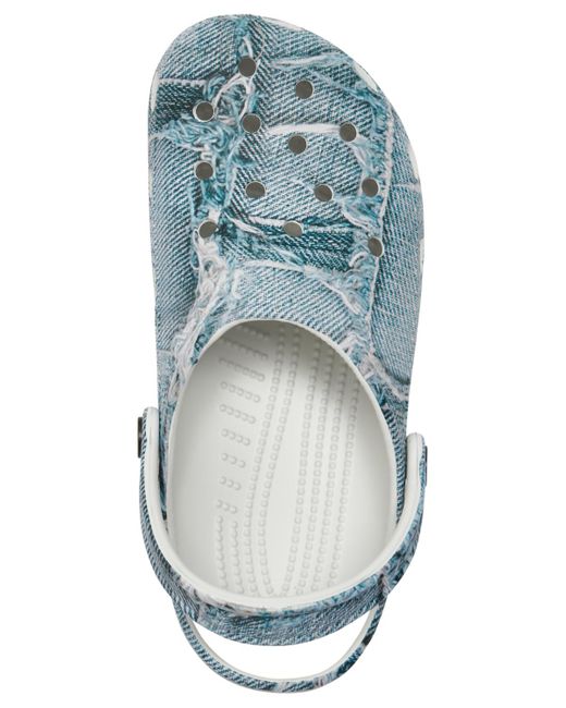 Crocs™ Classic Denim Clog Sandals From Finish Line in Blue | Lyst