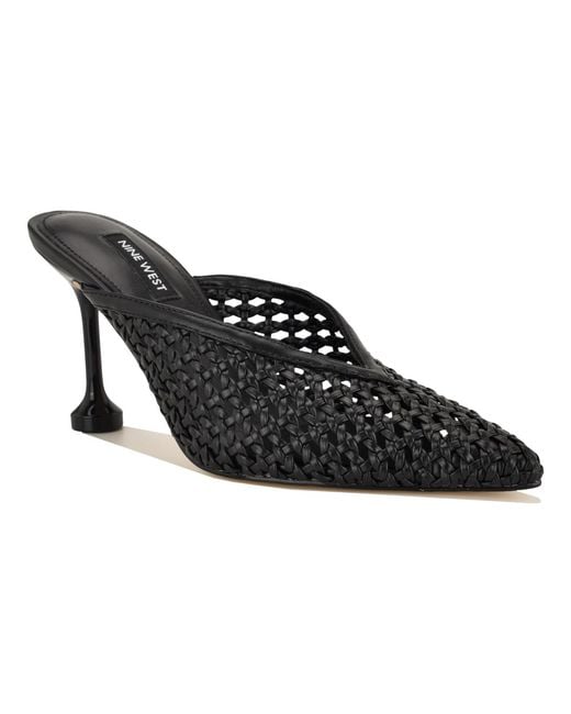 Nine West Grasso Mule in Black | Lyst