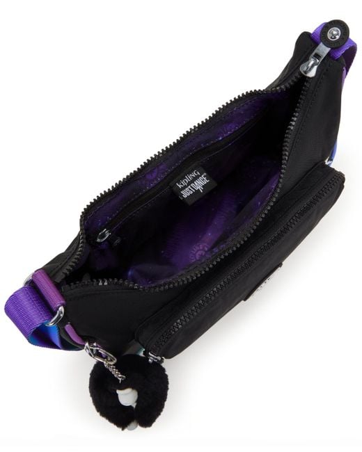 Kipling X Just Dance Leksie Zipper Crossbody Bag in Black | Lyst