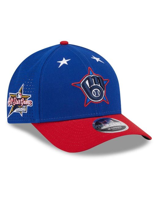 KTZ Blue/red Milwaukee Brewers 2025 Mlb All-star Game Workout 9forty M ...
