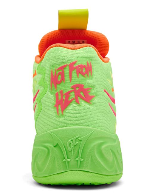 PUMA Lamelo Ball Mb.04 Basketball Sneakers From Finish Line in Yellow ...