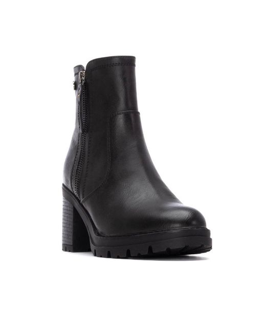 Xti Refresh Collection Block Heel in Black | Lyst