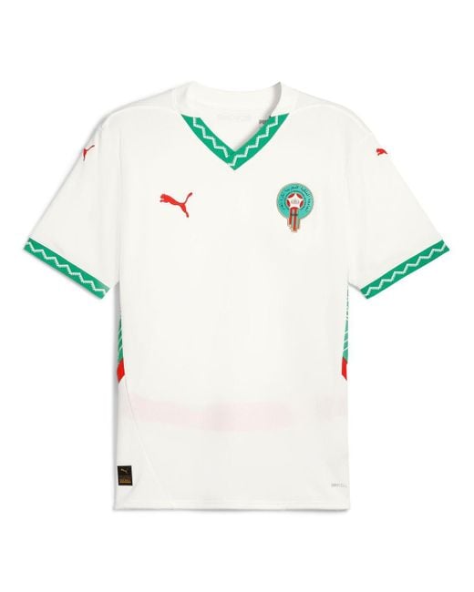 PUMA Morocco National Team 2025 Away Replica Jersey in White for Men | Lyst