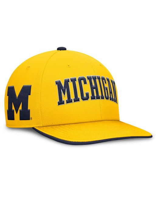 Nike Michigan Wolverines Athletics Pro Adjustable Hat in Yellow for Men ...