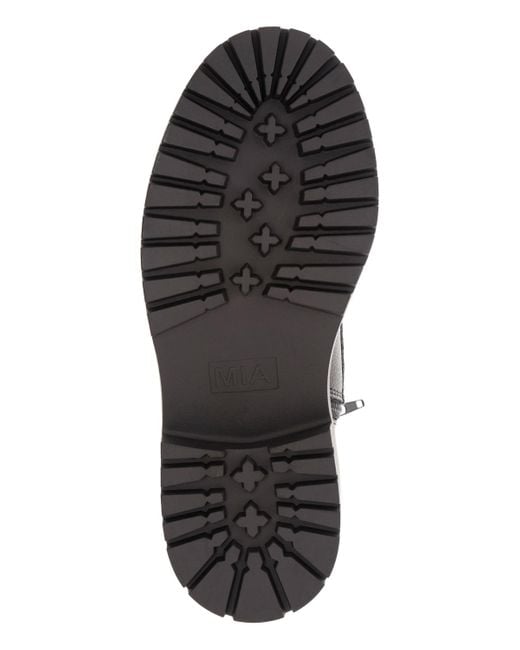 MIA Foster Water-resistant Leather Combat Boots in Black | Lyst