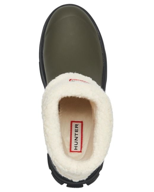 HUNTER Esme Waterproof Casual Booties From Finish Line in Green | Lyst