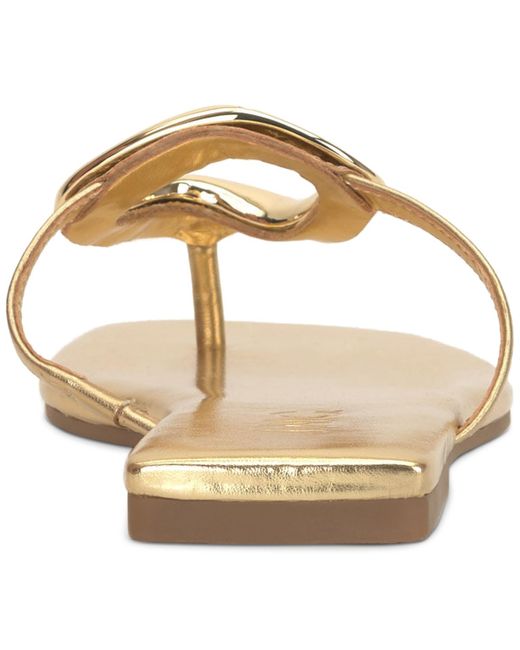 INC International Concepts Yadira Flat Sandals in Metallic | Lyst