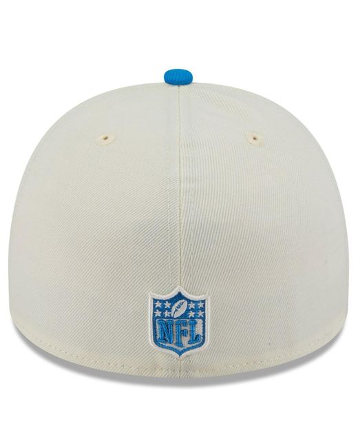 KTZ Cream/blue Detroit Lions 2025 Nfl Draft A-frame 59fifty Fitted Hat ...