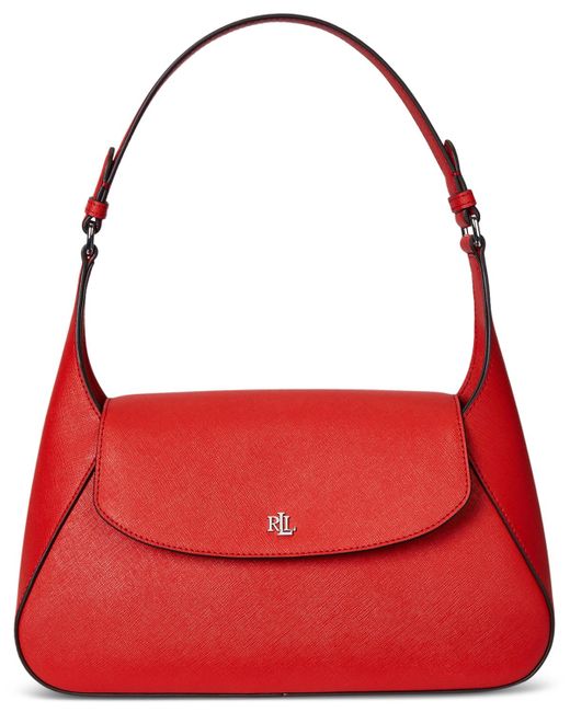 Ralph Lauren Schylar Small Leather Shoulder Bag in Brown | Lyst