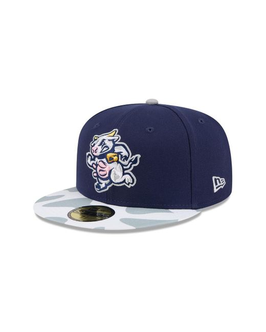 KTZ Wisconsin Timber Rattlers Theme Nights 59fifty Fitted Hat in Blue ...