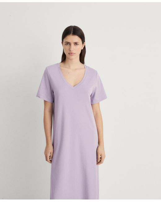 Mango Plain Cotton Nightgown in Purple | Lyst