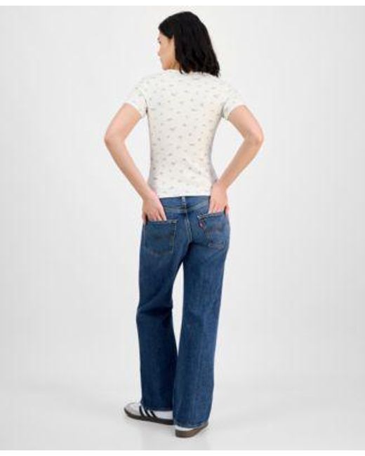 Levi's Levis Classic Hayes Tee 94 Cotton baggy Fit Bootcut Jeans ...