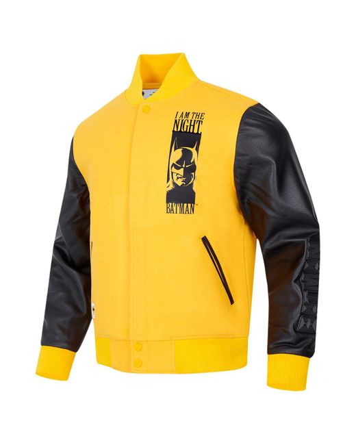 FREEZE MAX Batman Comics I Am The Night Full-zip Varsity Jacket in ...