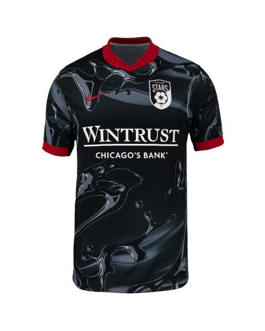 Nike Chicago Red Stars 2025 Secondary Stadium Replica Jersey in Black ...
