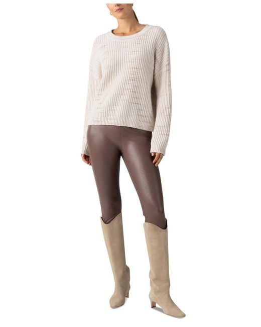 Sanctuary V-back Cutout Sweater in White | Lyst