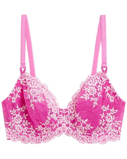 Wacoal Embrace Lace Underwire Bra 65191 in Pink | Lyst