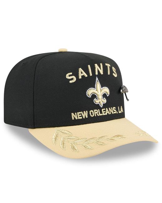 KTZ Black/gold New Orleans Saints 2025 Nfl Draft On Stage A-frame ...