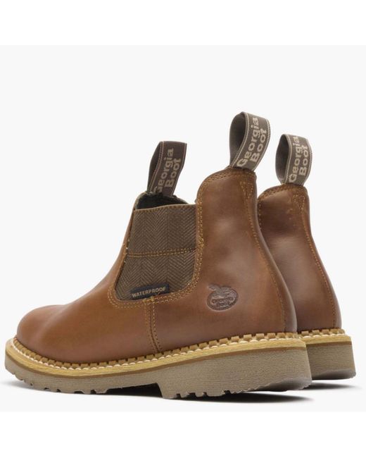 Georgia Boot Georgia Giant Revamp Chelsea Boot in Brown | Lyst
