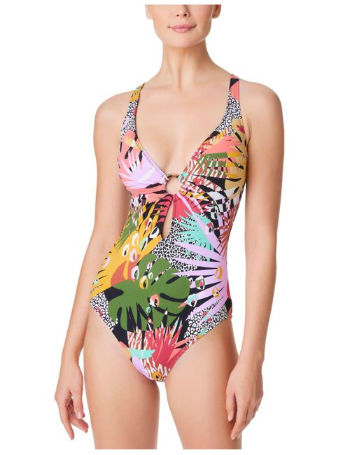 Bleu Rod Beattie Lets Get Loud One Piece Swimsuit In Red Lyst